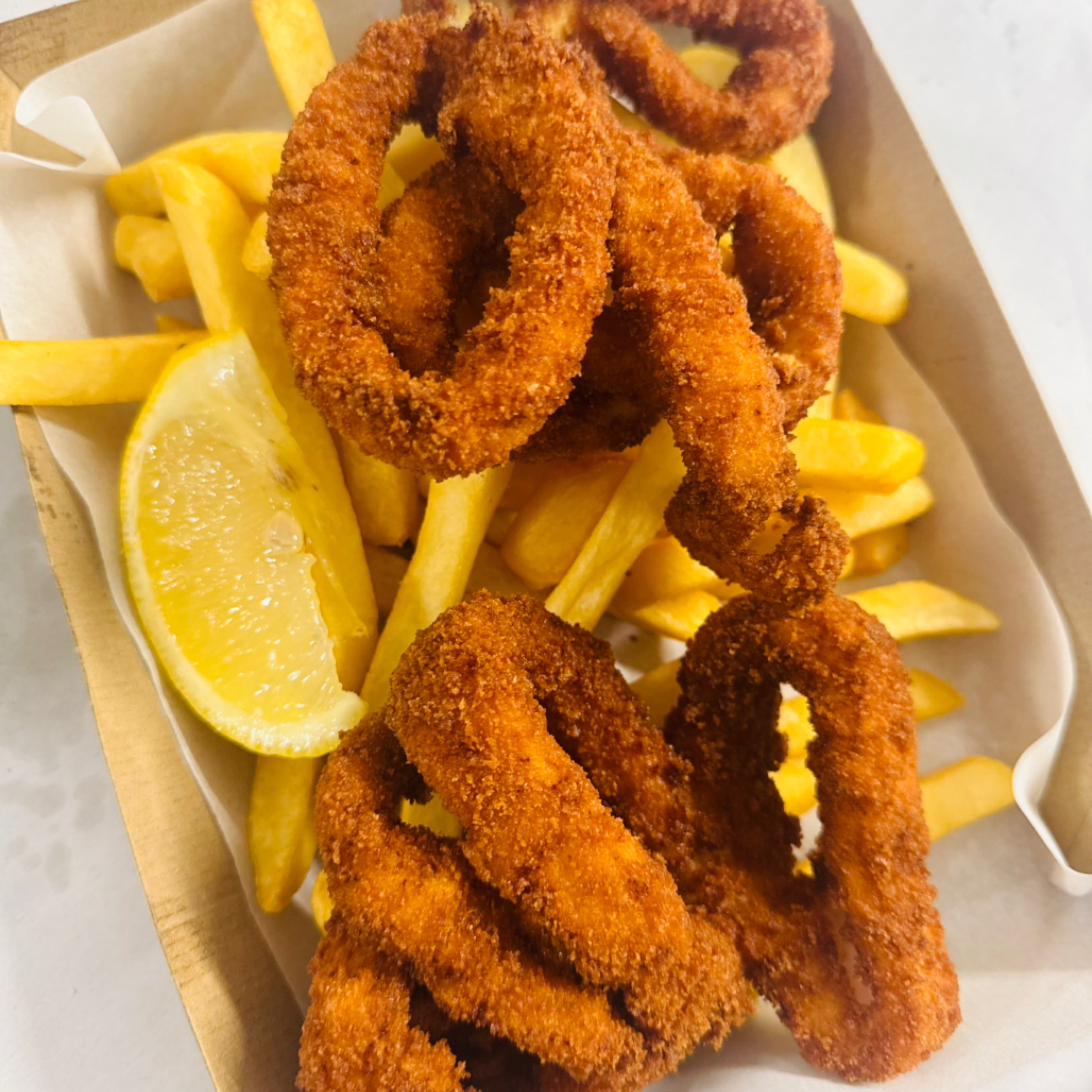 Calamari Chips Pack 🦑🍟 | Dingers Seafood and Takeaway